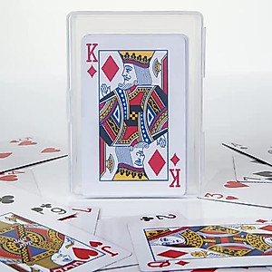 30PCS Playing Card Case Clear Plastic Gaming Game Card Holder Organizer, Snaps Closed Clear Card Box Small Hard Plastic Card Storage Box, Empty Trading Card Storage Box 3.8x2.7x0.94 Inch