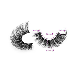 Mink Eyelashes 20mm Cat Eye Lashes Fluffy Mink Lashes Pack Wispy Natural D Curl Volume Strip False Eyelashes 7 Pairs Fox Eye by HeyAlice (HY1)