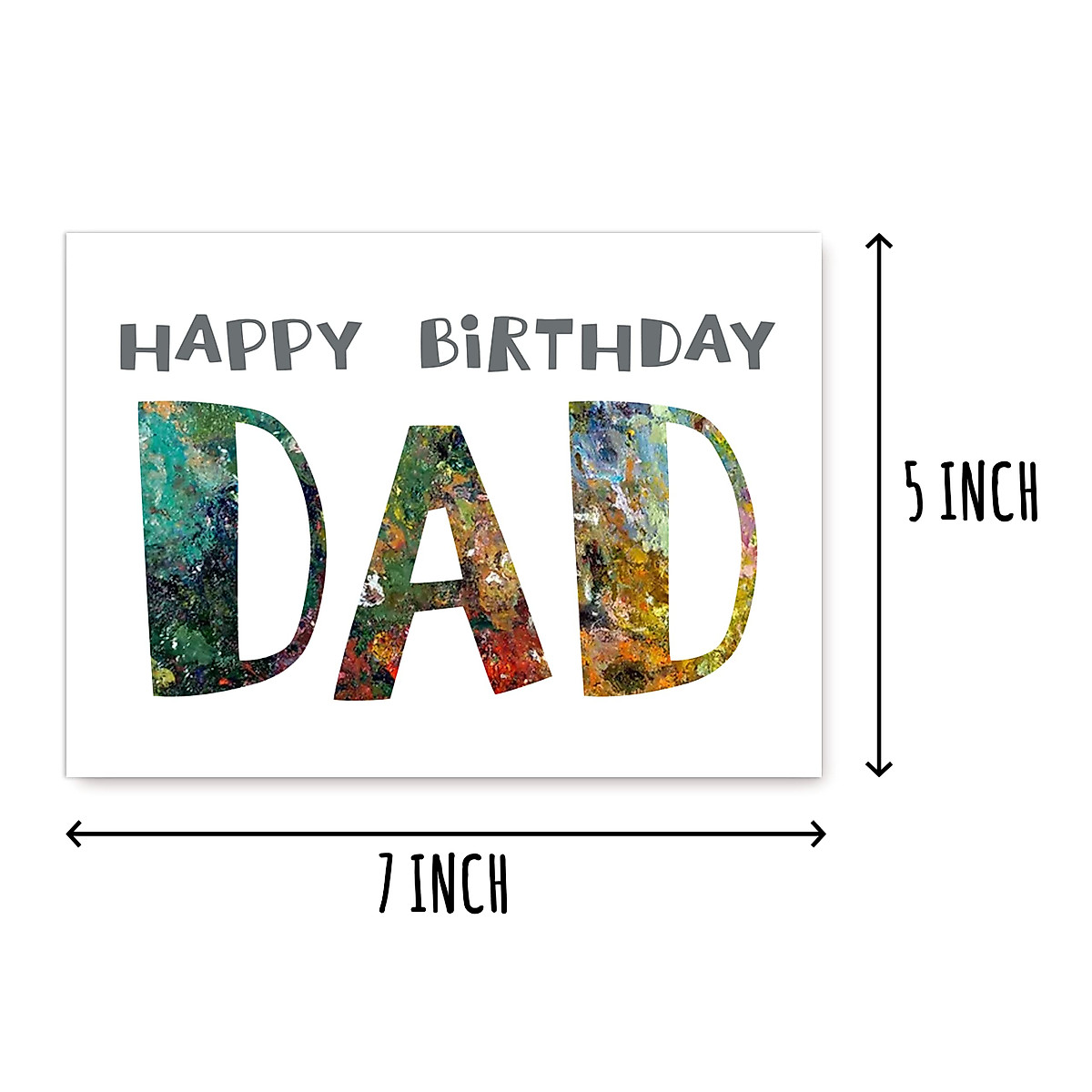 Happy Birthday Dad - Dad Birthday Card - Dad Card - Card For Dad Modern - Dad Birthday Card - Card For Dad