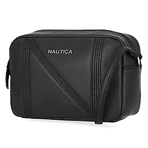 Nautica womens Nautica Candid Camera Adjustable Crossbody, Sand/Magenta, One Size