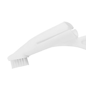 VINGVO Dog Toothbrush, Cat Toothbrush, Nylon Bristle Cat Finger Toothbrush Soft Ergonomic Handle Dog Tooth Brush Pet Toothbrush Teeth Whitening Pet Supplies (White)