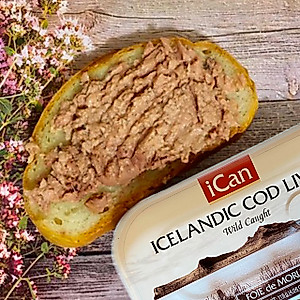 Ican Icelandic Wild Cod Liver 4.06oz/115g Pack of 3