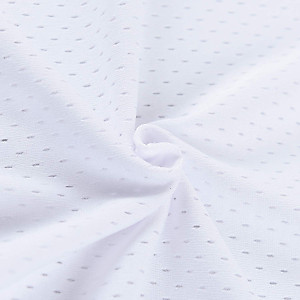 COMTOP Mens Lincoln #34 Jesus Shuttlesworth High School Movie Basketball Jersey for Adult White L