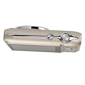 4K Digital Camera, 16X Zoom Compact Camera for Travel (Gold)