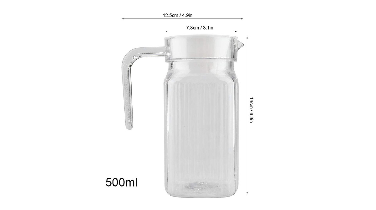 Haofy 500ml Acrylic Pitcher - Durable & Stylish