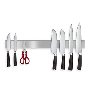 MASS DYNAMIC Magnetic Knife holder - 50 cm - Ideal Kitchen knives Storage Rack, Wall Mounted Utensil Organiser Metal Bar, Perfect Tools organizer large strip (20 Inch)