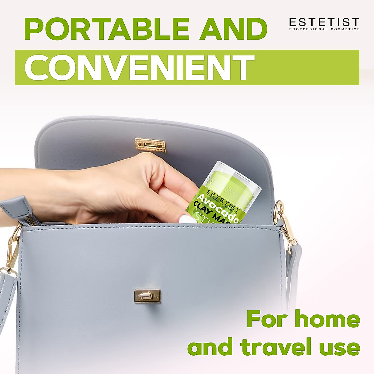 Avocado Clay Mask Stick Set Deep Pore Cleanser Blackhead Remover Replenishing Moisture Oil Control and Balance Skin Detoxifying Anti-Acne Treatment Skin Care for All Skin Types Pack of 3