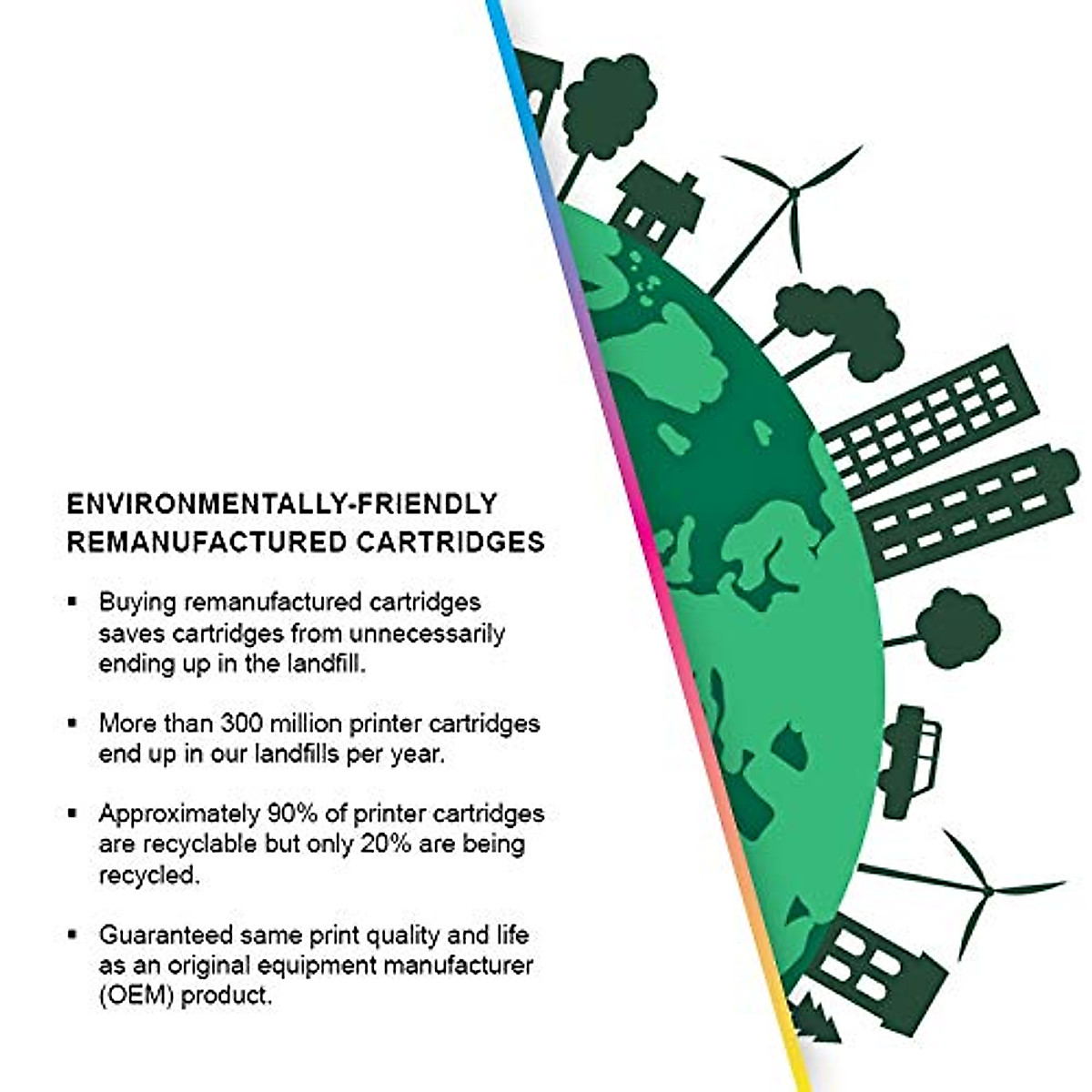 DoorStepInk Remanufactured in The USA Ink Cartridge Replacements for HP 60XL 60 XL 2 Black for PhotoSmart C4780 C4795 C4680 C4650 D110 D110a DeskJet F4480 F4280 F4580 D2530 D2545 D2680 Envy 100