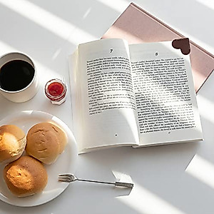 Leather Heart Bookmark, 6 Pcs Corner Page Book Marks for Women, Kids, Cute Bookmarks for Women, Handmade Book Accessories for Reading Lovers, Bookworms' Gifts (A-6PC)