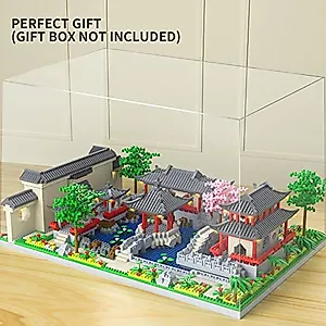 Micro Building Blocks The Classical Gardens of Suzhou Architecture Set Mini Building Blocks Building Bricks Model Kit Micro Blocks Set Building Kit Gift for Age 14+ Kids Teens and Adults