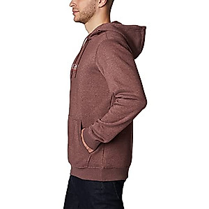 Columbia Men's CSC Basic Logo II Hoodie, Light Raisin Heather/Ripples Graphic, XX-Large