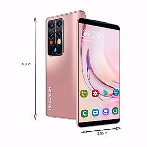 Smart Phone, Android 8.1 Smartphone HD Full Screen Phone, Dual SIM Unlocked Smart Phone, 1G RAM+16GB ROM, 6.1 Inch Cellphones Mobile Phones, Gift for Friends Family (Pink)