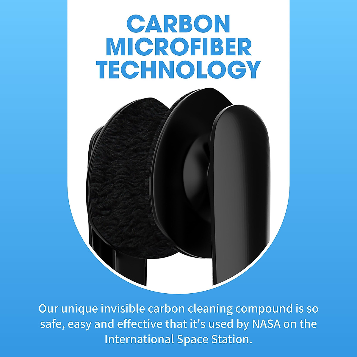 CarbonKlean Peeps Eyeglass Lens Cleaner - Efficient and Durable Carbon Microfiber Technology - Exclusively Used by NASA - 500 Uses (Electroplated Silver)