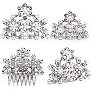 Utopiat Adult Pearl Tiara Hair Piece for Girls | Inspired by Breakfast at Tiffany's