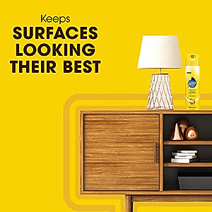 Pledge Expert Care Wood Polish Spray, Shines and Protects, Removes Fingerprints, Lemon, 9.7 oz (Pack of 3)