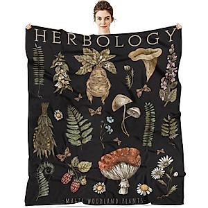 Metawu Mushroom Blanket Throw Fleece Blanket for Kids Throw Blanket for Couch Sofa Bed Chair Decorations 50 x 60 inches