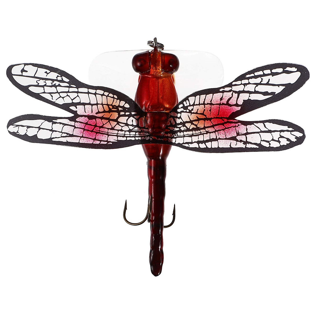 INOOMP Fishing Lures Bait Fishing Dragonfly Lure Lifelike Top Water Dragonfly Baits Simulation Lure Fishing Accessory for Outdoor Fishing Tools Red