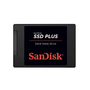 SanDisk SSD PLUS 1TB Internal SSD - SATA III 6 Gb/s, 2.5"/7mm, Up to 535 MB/s - SDSSDA-1T00-G26