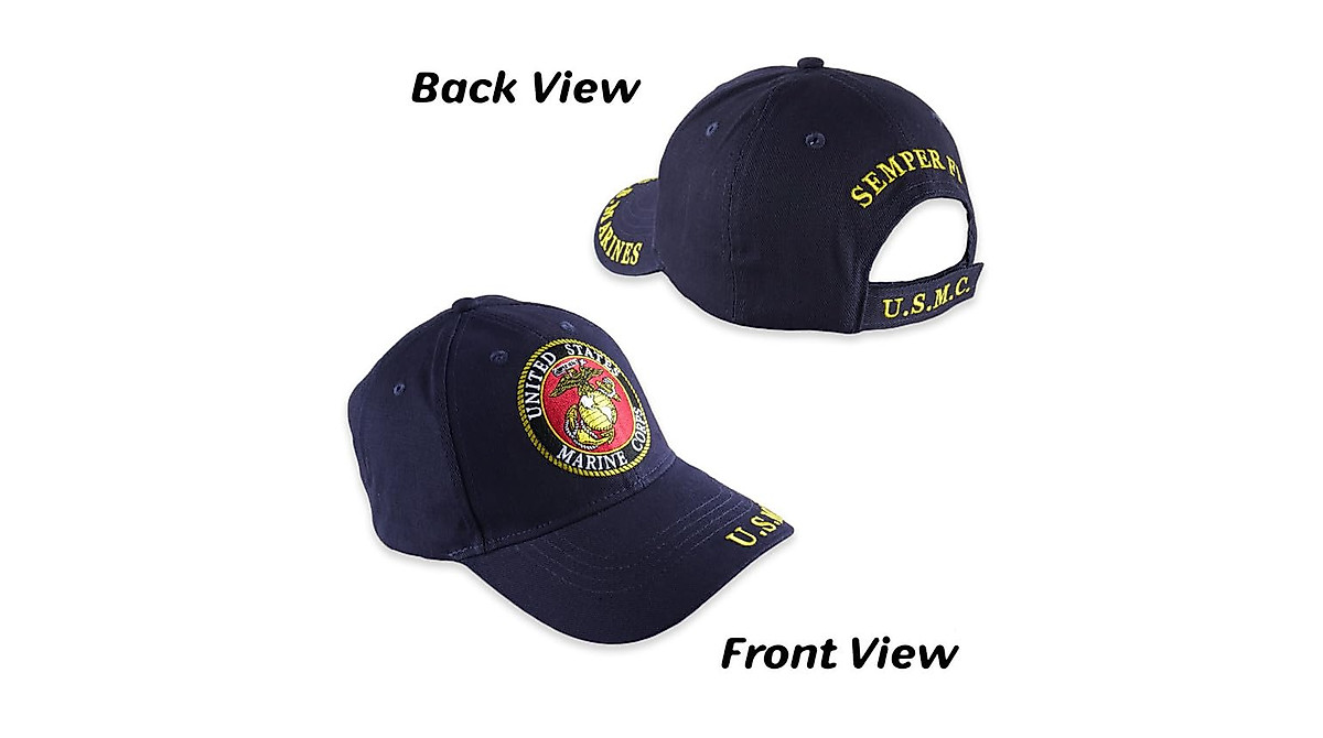 USMC Logo Hat - Adjustable Baseball Cap for All Seasons