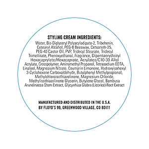 Floyd's 99 Styling Cream - High Hold - Natural Shine - Hair Cream for Men - Men's Styling Cream