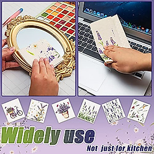 6 Pieces Swedish Kitchen Dishcloths Wildflowers Kitchen Cloths Lavender Reusable Sponge Cleaning Cloths Absorbent Dish Cloth Quick Drying Washable Cleaning Wipes No Odor Hand Towel for Kitchen