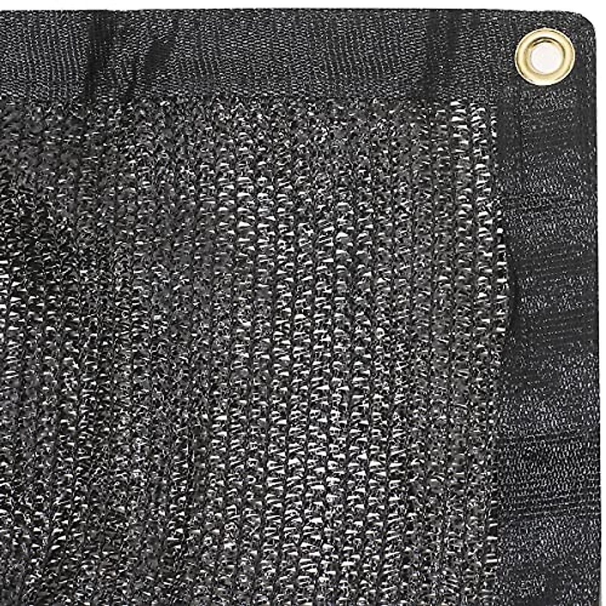 50% Black Shade Cloth Taped Edge with Grommets 20 ft X 20 ft Shade Fabric Sun Net Mesh for Pergola Patio Backyard Garden Shade Panel