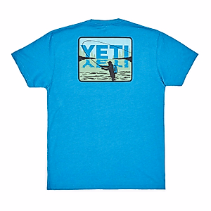 YETI Spey-Cast Short Sleeve T-Shirt, Teal, Large