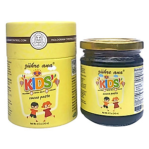 Zuhre Ana Natural Kids Cacao Propolis Paste - Bee Propolis Extract - Natural Immune Support & Gluten Free - Energy Boost, Mental Clarity - Bee Pollen, Royal Jelly (8 oz) (Pack of 1)