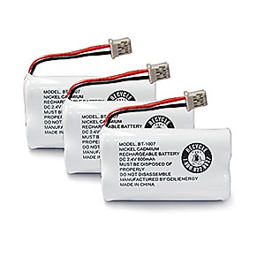 GEILIENERGY BT-1007 Cordless Phone Battery Compatible with Uniden BT1007 BT904 BT-904 BT1015 BT-1015 BBTY0651101 BBTY0460001 BBTY0510001 BBTY0624001 BBTY0700001 HHR-P506 HHR-P506A(3-Pack)