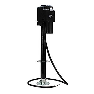 Quick Products JQ-3500B Power A-Frame Electric Tongue Jack with LED Work Light and Permanent Ground Wiring for Camper Trailer, RV - 3,650 lbs. Capacity (Higher then Standard 3,500 lbs. Jack!), Black