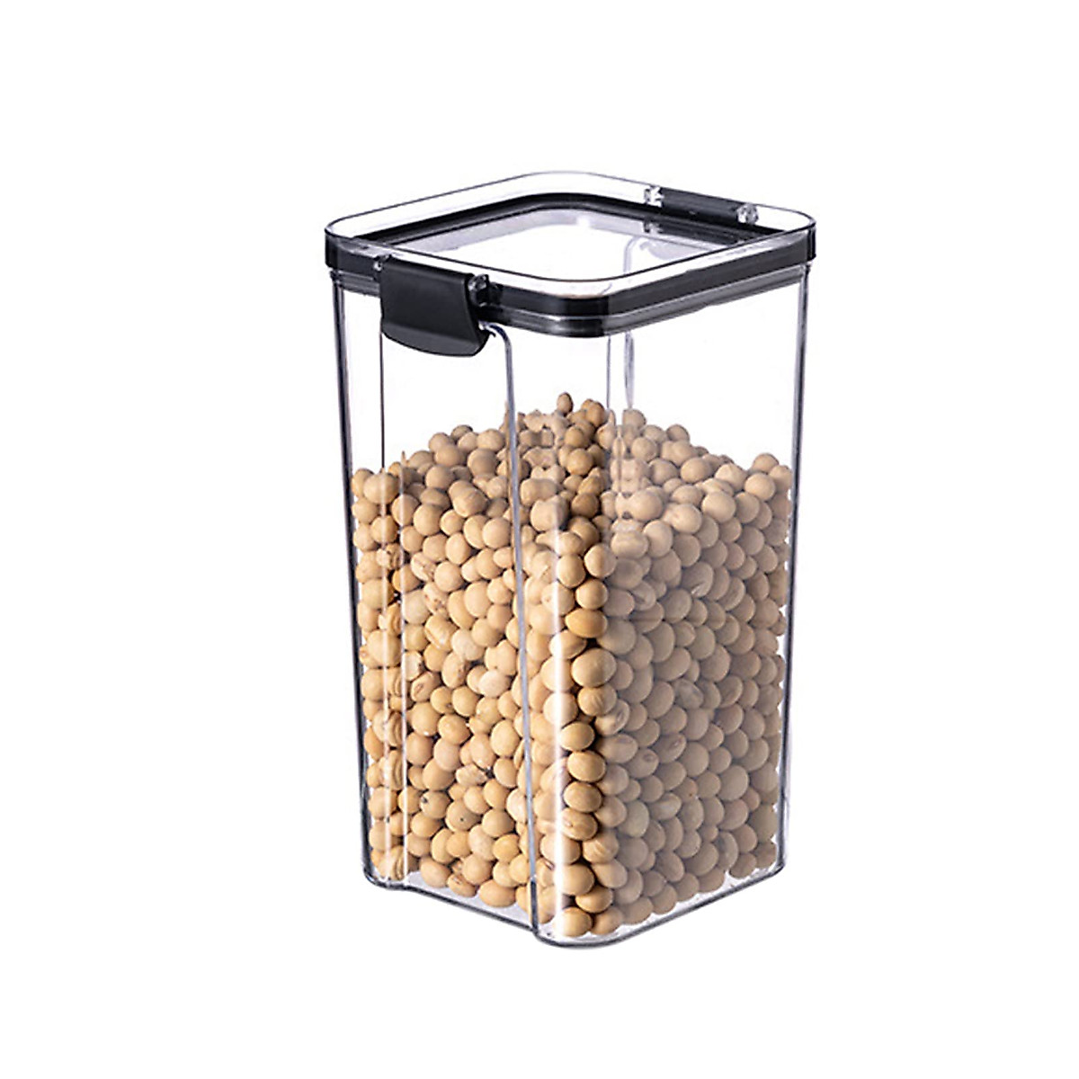 Rice Storage Container, Sealed Food Storage Container, Reusable Food Organizer with Buckle Lock, Space Saving Clear Food Containers, Multipurpose Food Keeping Box for Oatmeal Grain Cereal Pasta Flour