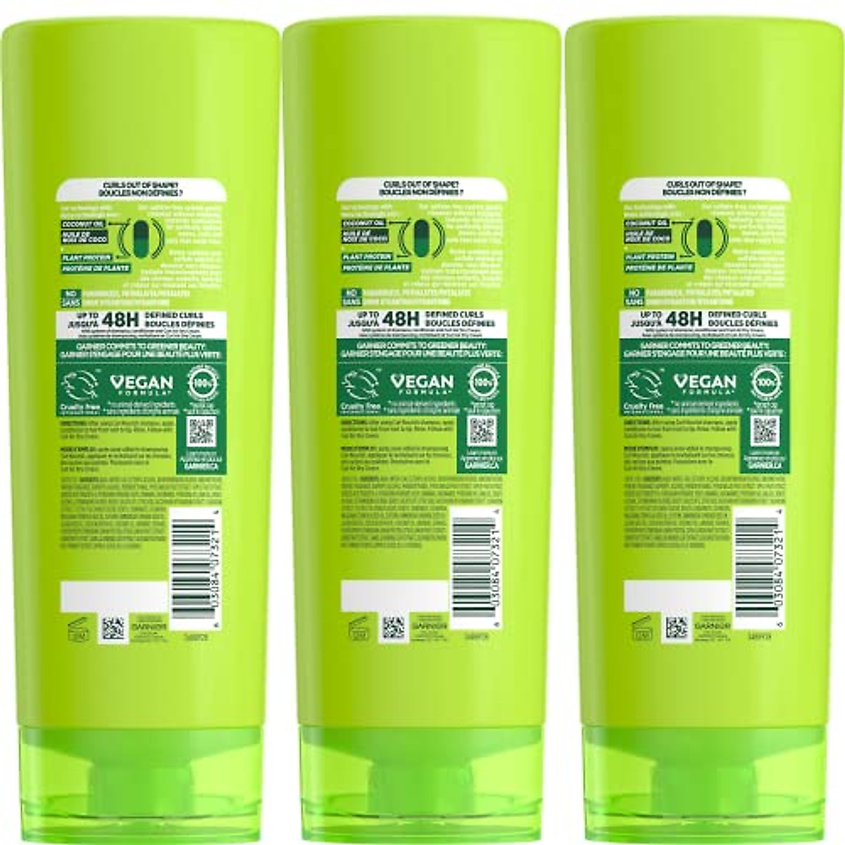 Garnier Hair Care Fructis Triple Nutrition Curl Nourish Conditioner, 12 Fluid Ounce (Packaging May Vary), 3 Count