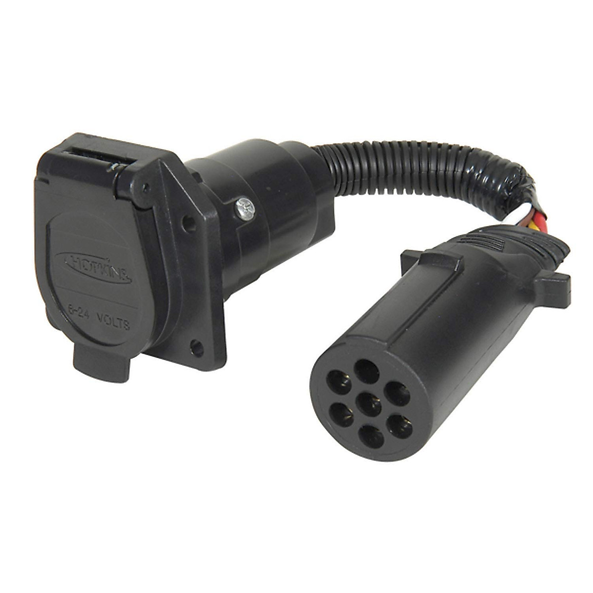 Hopkins 47425 7 Pin Round to 7 RV Blade Adapter