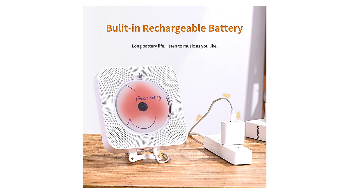 Yintiny Cute Bluetooth CD Player - Portability & Style