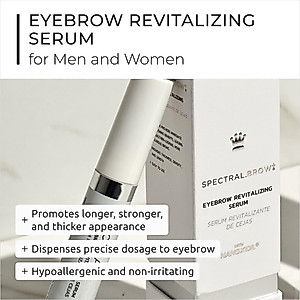DS Laboratories Spectral.BROW Eyebrow Serum - Hair Thickening Products for Women & Men with Retinol, Azelaic Acid & Hyaluronic Acid, Eyebrow Growth Serum for Thicker Brows, Hair Growth Brow Serum