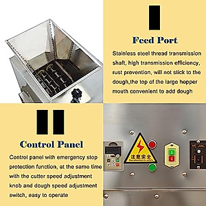 INTSUPERMAI Electric Dough Divider Commercial Dough Divider Cutter Auto Dough DIviding Cutting Machine Quantitative 0.18oz-17.6oz