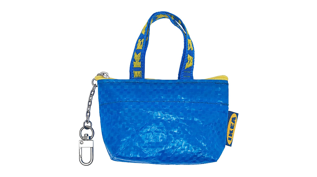 IKEA KNOLIG Key & Coin Purse – Compact Blue Organizer for Keys and Coins
