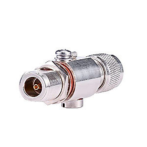 Bingfu N Type Lightning Arrestor 0-6GHz N Male to N Female Low Loss Coaxial Surge Protector