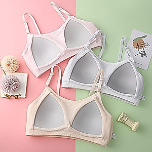 TOPQ Girls Bras 10-12 Years Old Cute Clothes for Girls 10-12 Teen Bras for Girls Ages 12-14 Training Bras for Girls 14- Bra (6PC, One Size)
