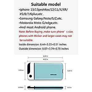 HQ PinShengHuo Cell Phone Lock Box with Timer,Phone Jail,Time Lock Box, Suitable for iPhone and Android Phones, Help to Focus, Prevent Phone Addiction, Portable,Timed,Control Self(Blue)
