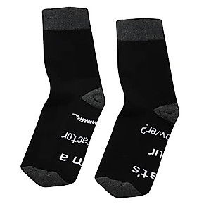 JNIAP Chiropractor Socks New Chiropractor Gifts Chiropractic Student Graduation Gifts 2 Pair Chiropractor Crew Socks for Men Novelty Socks(BLACK)