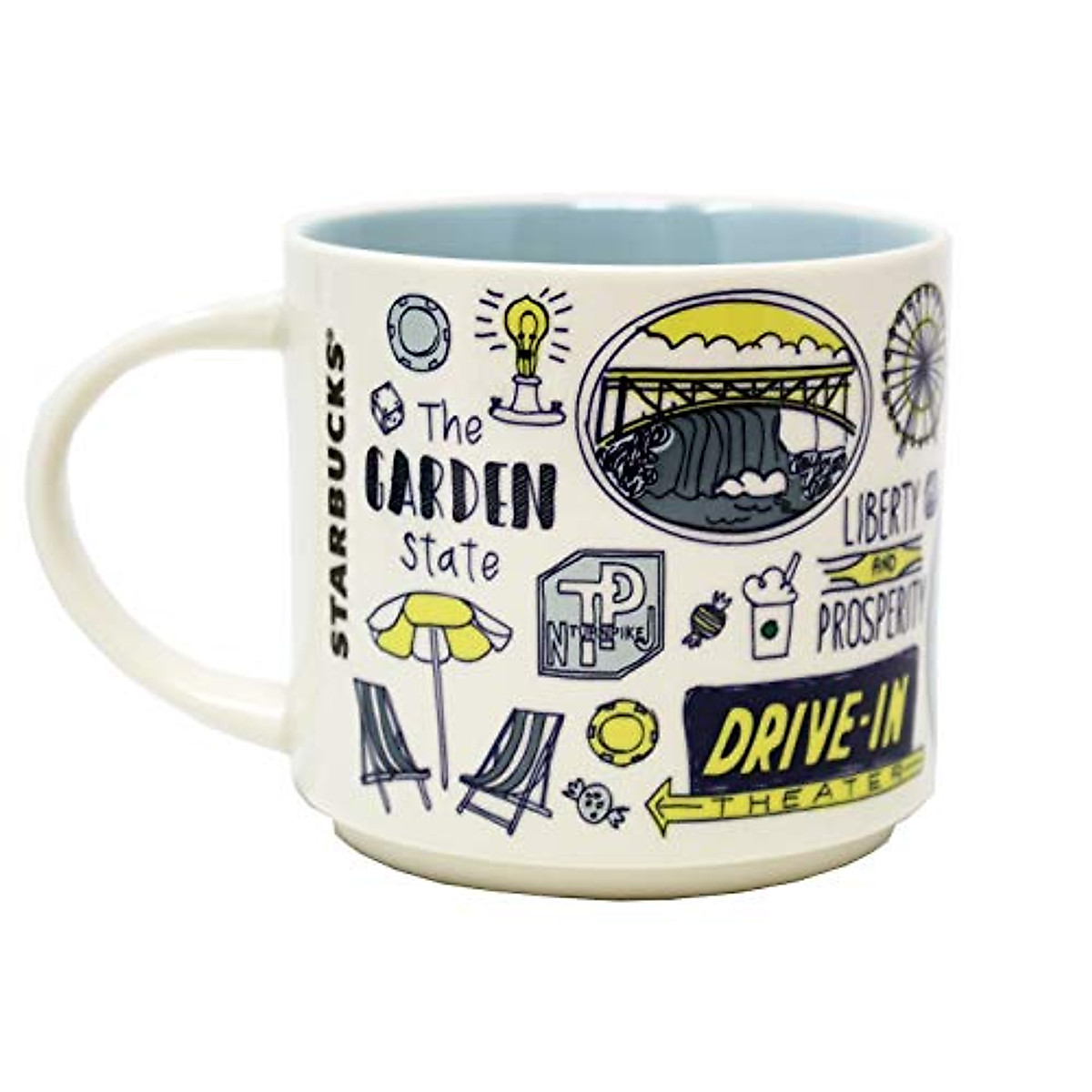 Starbucks New Jersey Mug Been There Series Across the Globe Collection Mug, 14 Oz