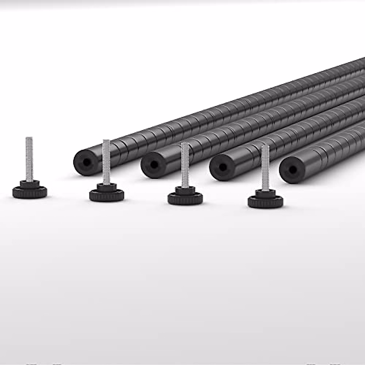 SINGAYE 5 Tier Storage Rack Wire Shelving Unit Thicken Heavy Duty Storage Shelves for Pantry Closet Kitchen Laundry 880Lbs Capacity 13.38"x 23.22"x 59.05"(DxWxH) Black