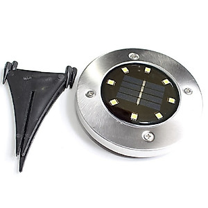 Solar Powered Ground Light Outdoor Waterproof Garden Pathway Lights with 8 LEDs, Walkway Lights for Home, Yard, Driveway, Lawn, 1Pack