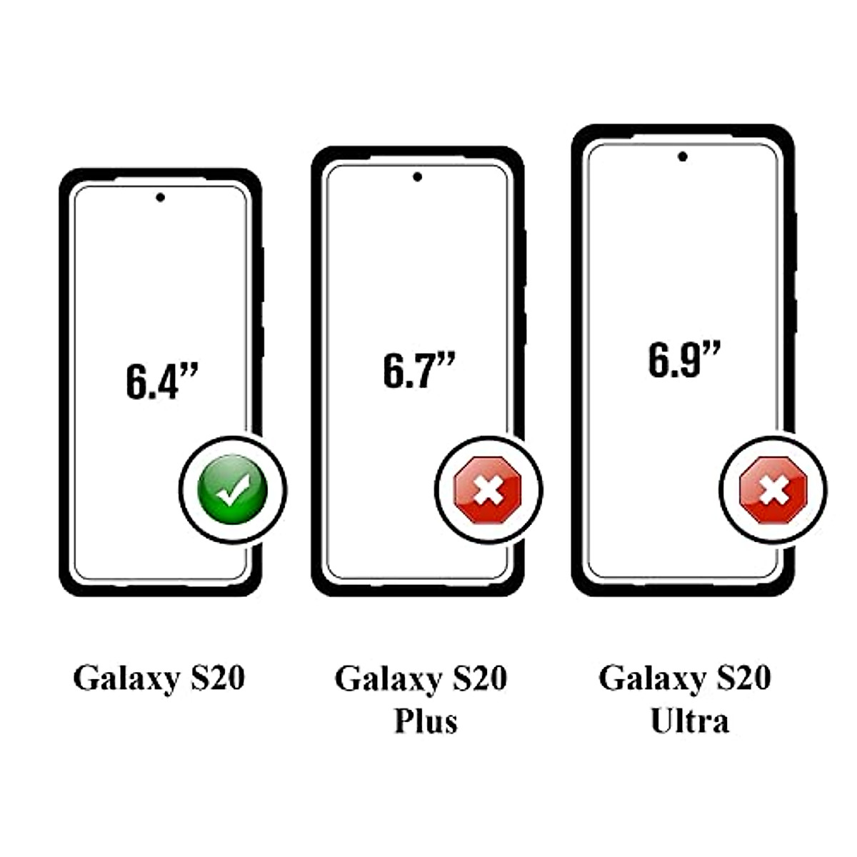 WallSkiN 2 Pack Replacement Belt Clip Holster for Samsung Galaxy S20 OtterBox Defender Series Case | Clip for Belt Holder (Case Not Included)