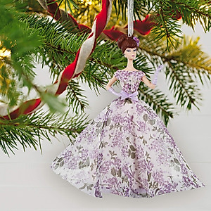 Hallmark Keepsake Christmas Ornament 2020, Barbie Violette, Porcelain and Fabric (4999QK1324)