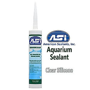Clear Aquarium Silicone Sealant - 10.2 Fluid oz Cartridge