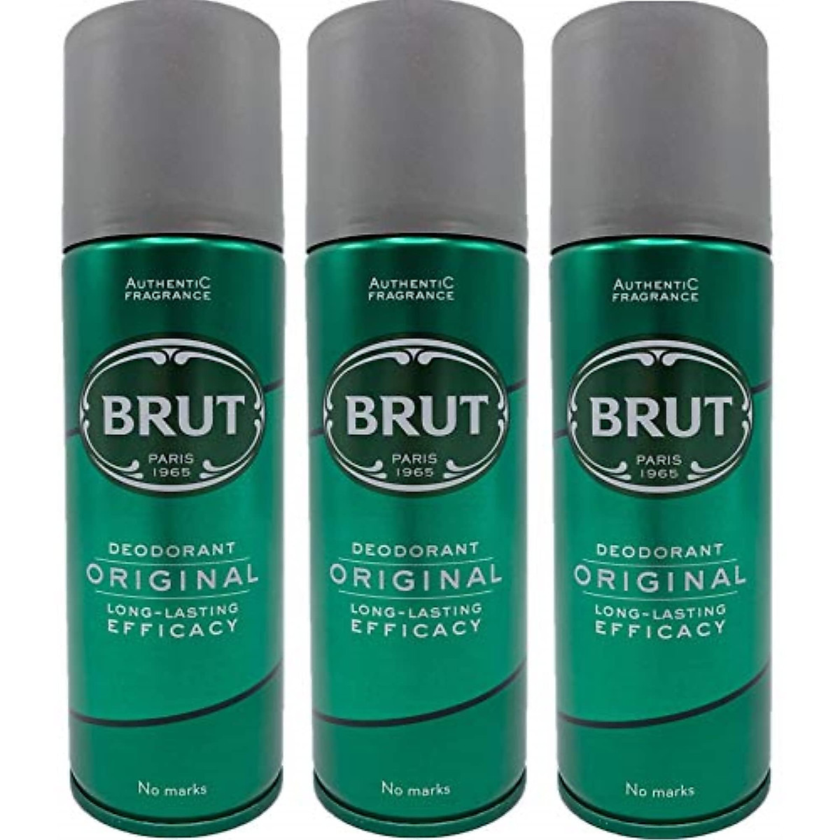 Brut 3 X Original Deodorant Body Spray 200Ml For Men Faberge