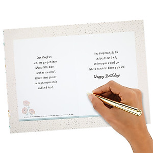 Hallmark Birthday Card for Granddaughter (Removable Heart Ornament)