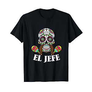Dias de los Muertos Mexican Day of the dead El Jefe | Mens T-Shirt